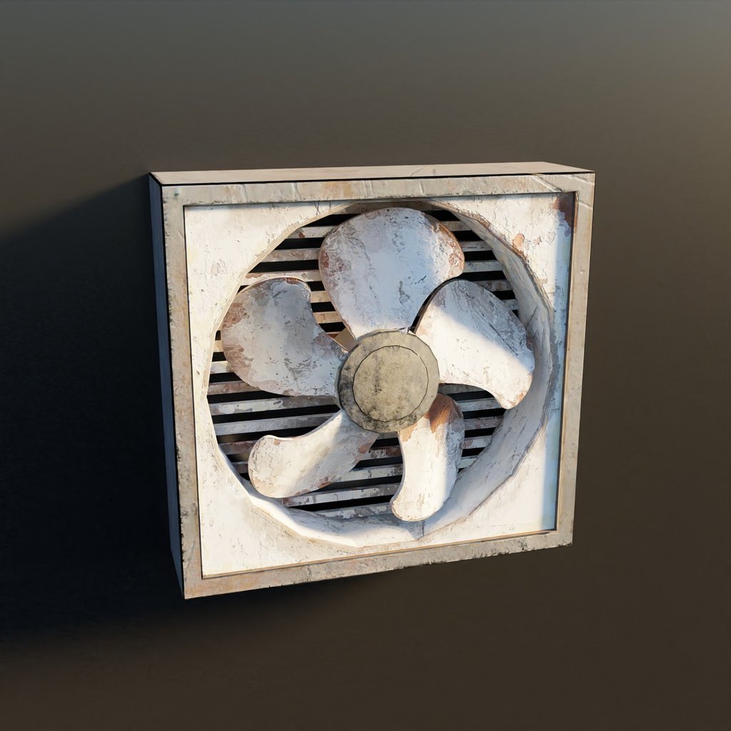 BlenderKit | Download the Industrial fan model