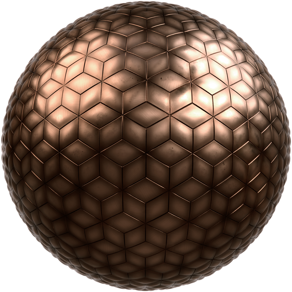 Cooper triangles | FREE metal materials | BlenderKit