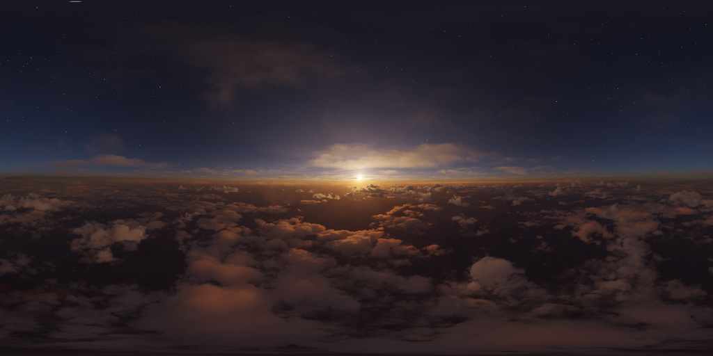 Dramatic Sunset over Mountains | Nature HDRis | BlenderKit