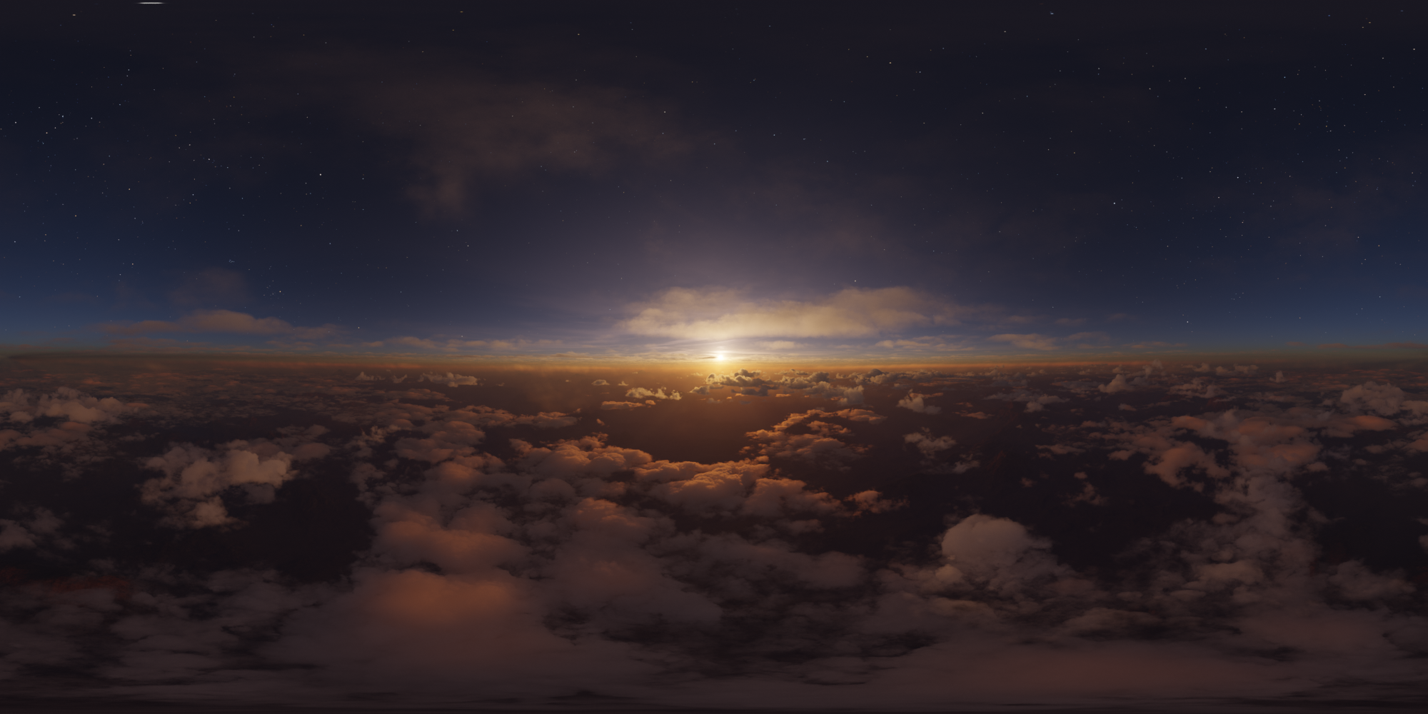 Dramatic Sunset over Mountains | Nature HDRis | BlenderKit