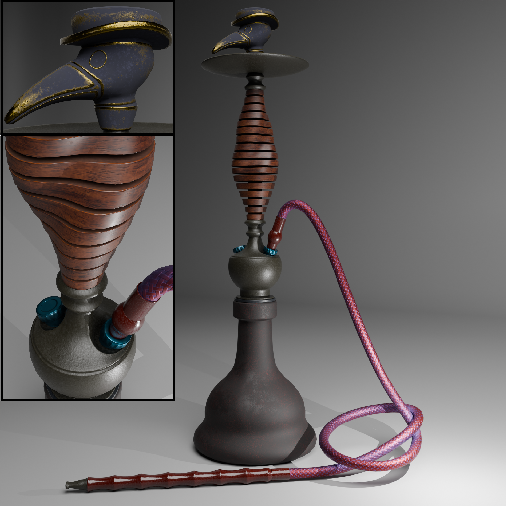 Hookah | Miscellaneous models | BlenderKit