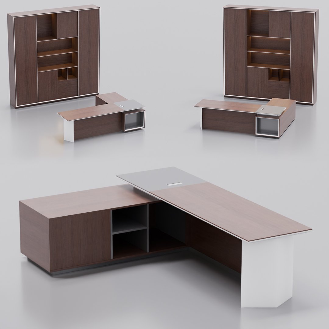 Office Desk Unit | Desks models | BlenderKit
