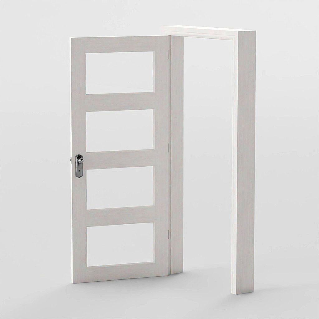 Interior Door and Frame #19 | Doors models | BlenderKit