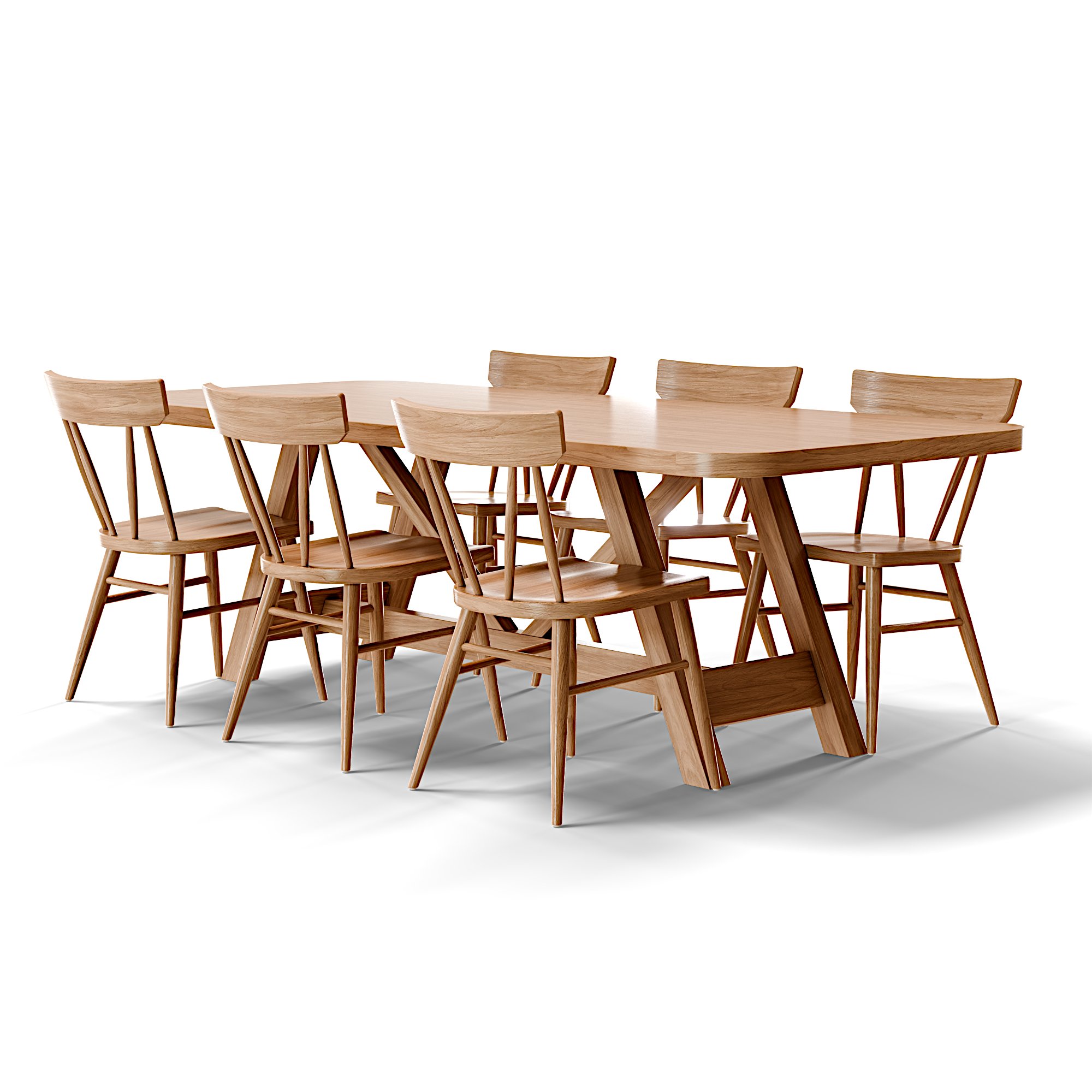 Junii Chair | Dining Aya Table Set | Tables models | BlenderKit