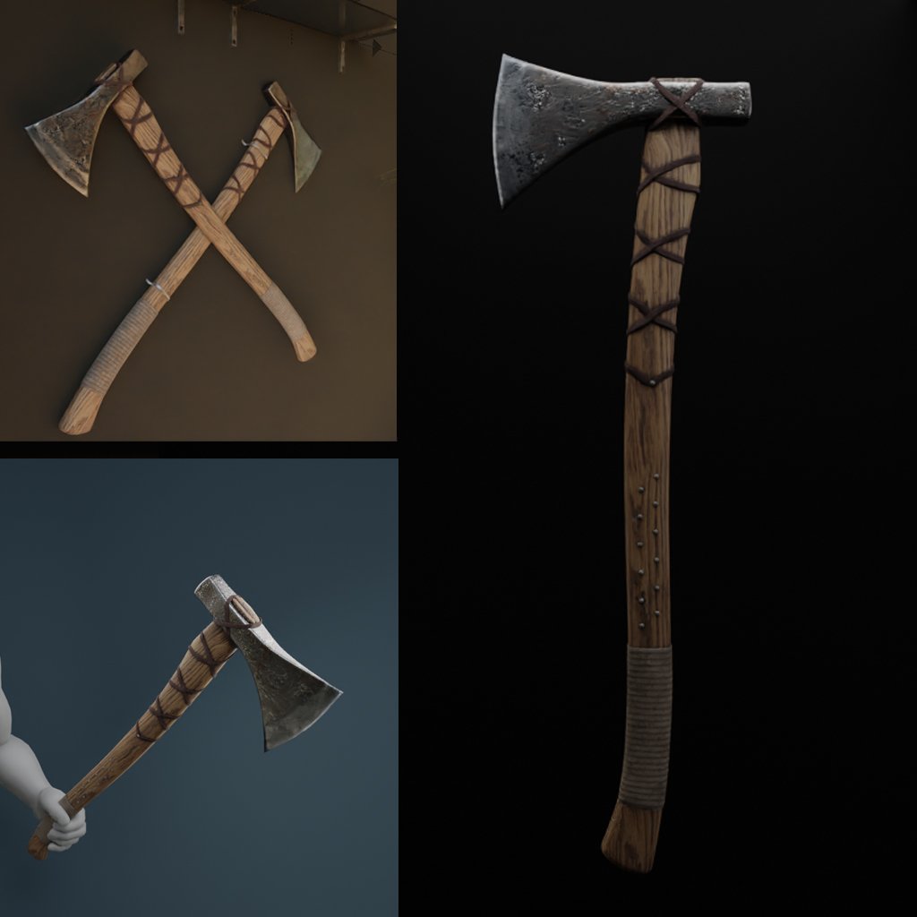 Axe | Historical Weapons models | BlenderKit