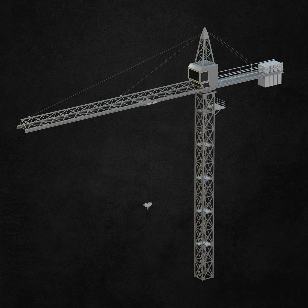 BlenderKit | Download the Tower Crane model