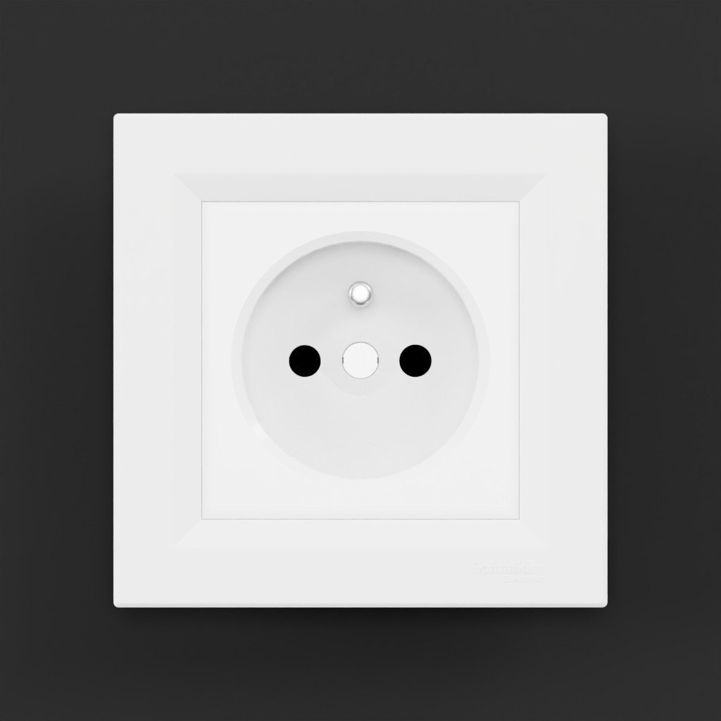 Wall Socket Schneider Asfora One | FREE Home Appliances models | BlenderKit