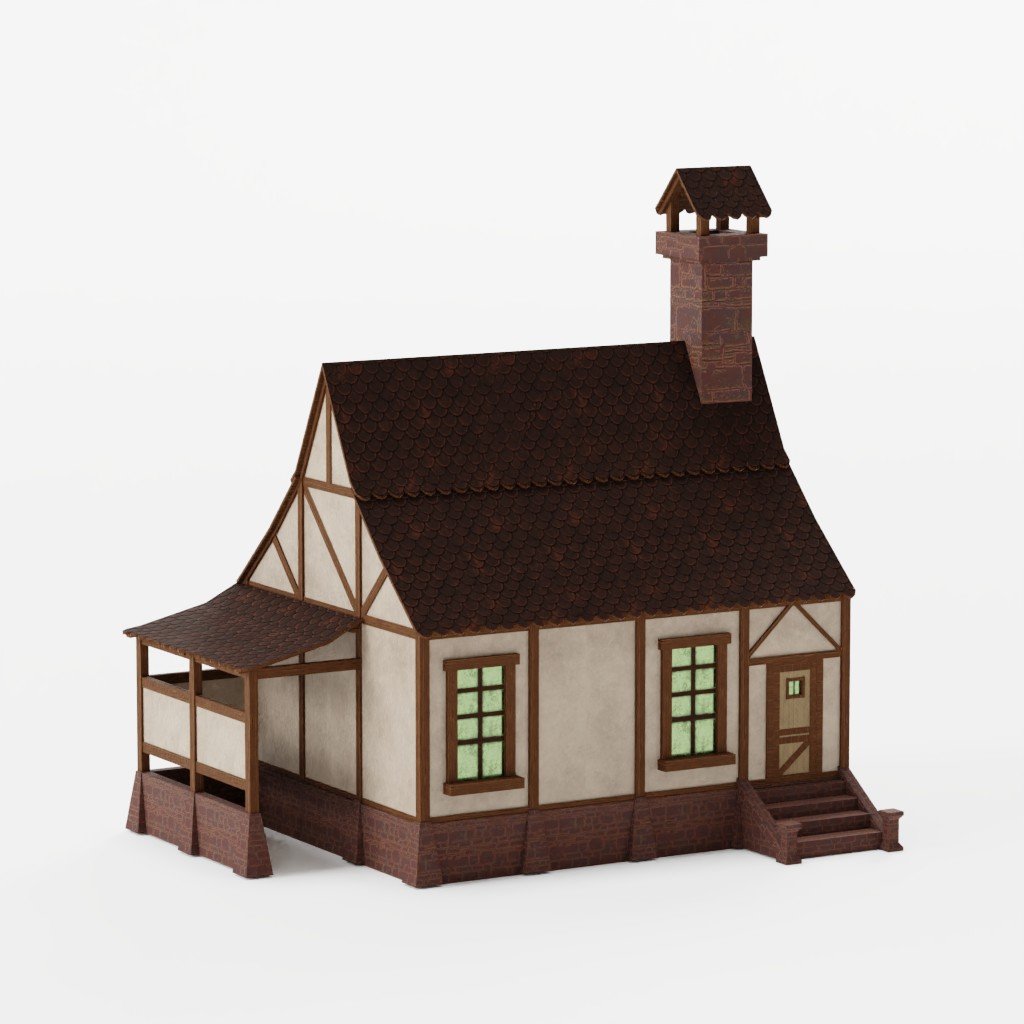 Small house | FREE Private Buildings models | BlenderKit