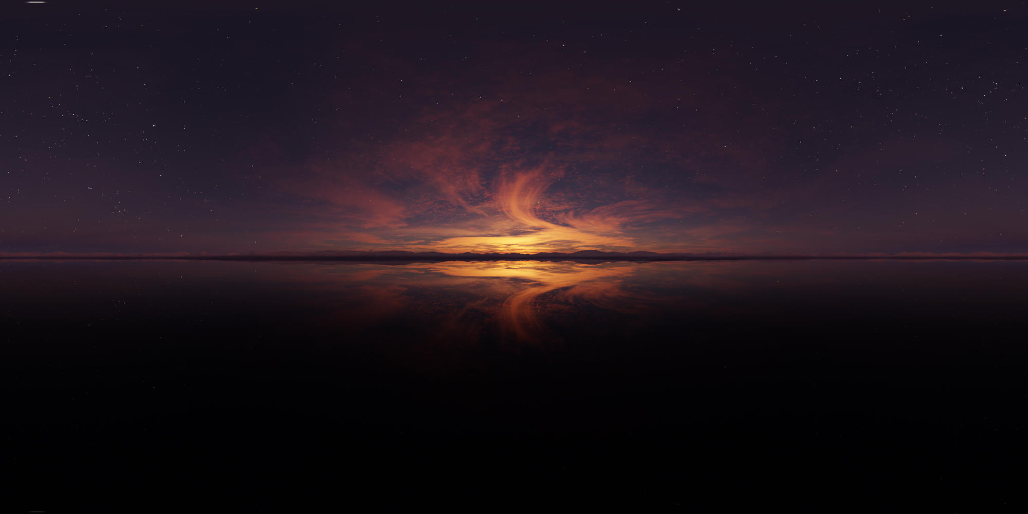Dramatic Clouds Sunset Sky Night | Landscapes HDRis | BlenderKit