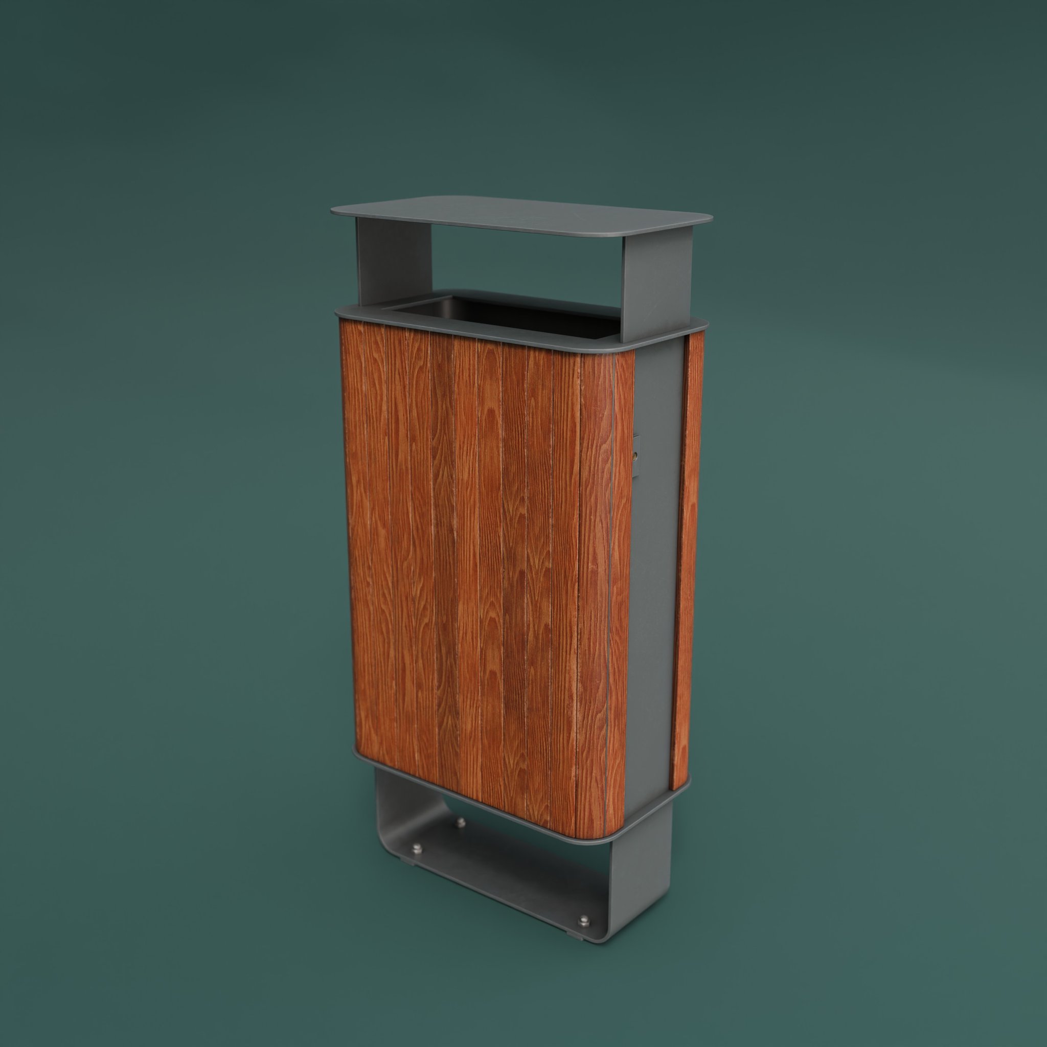 Litter/ Trash Bin | FREE Urban Environment models | BlenderKit