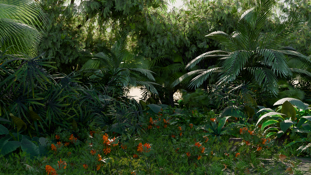 Tropical Forest | FREE Nature scenes | BlenderKit