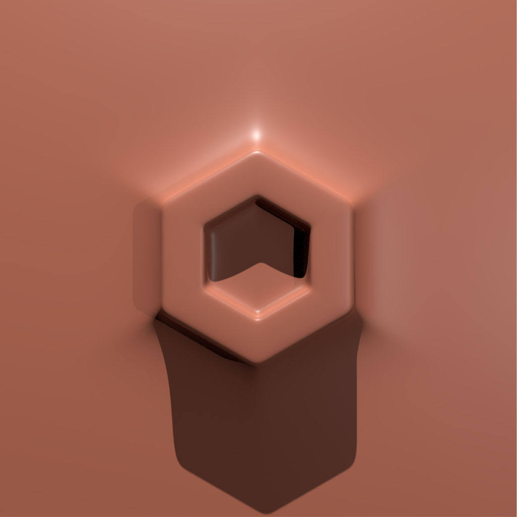 Hexagonal Connection Node | geometric brushes | BlenderKit