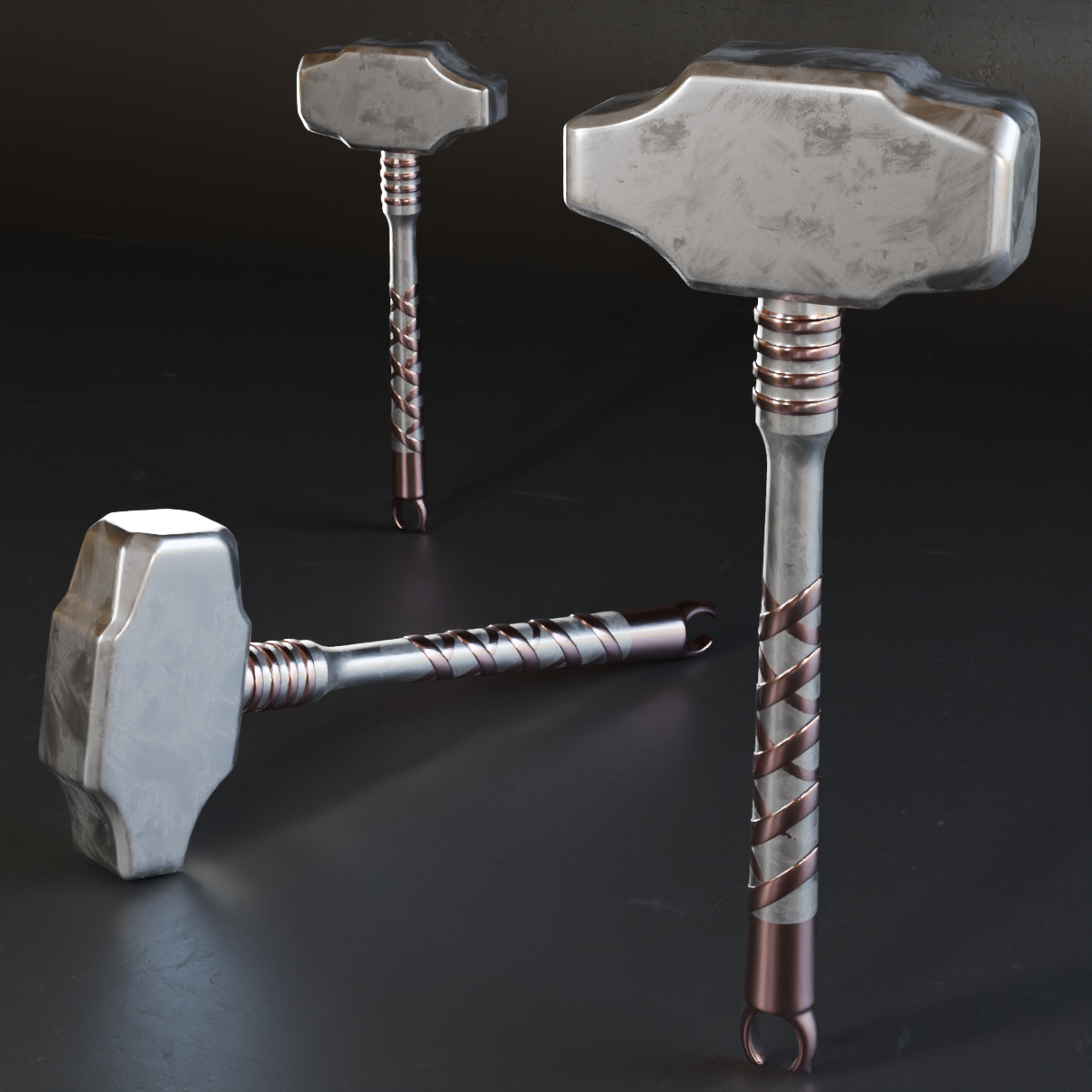MK BaseMesh mace-06 | Historical Weapons models | BlenderKit