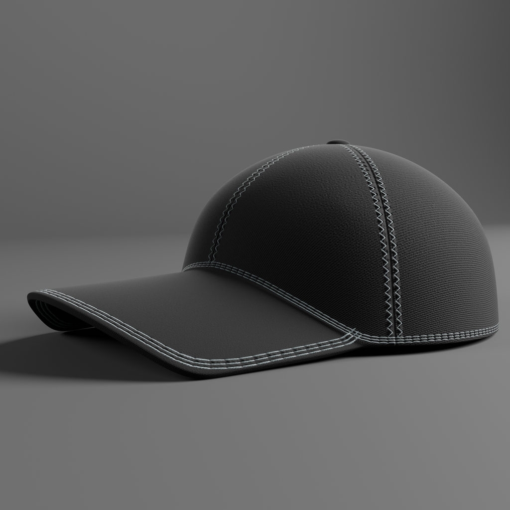 Black Baseball Cap | Accessories models | BlenderKit