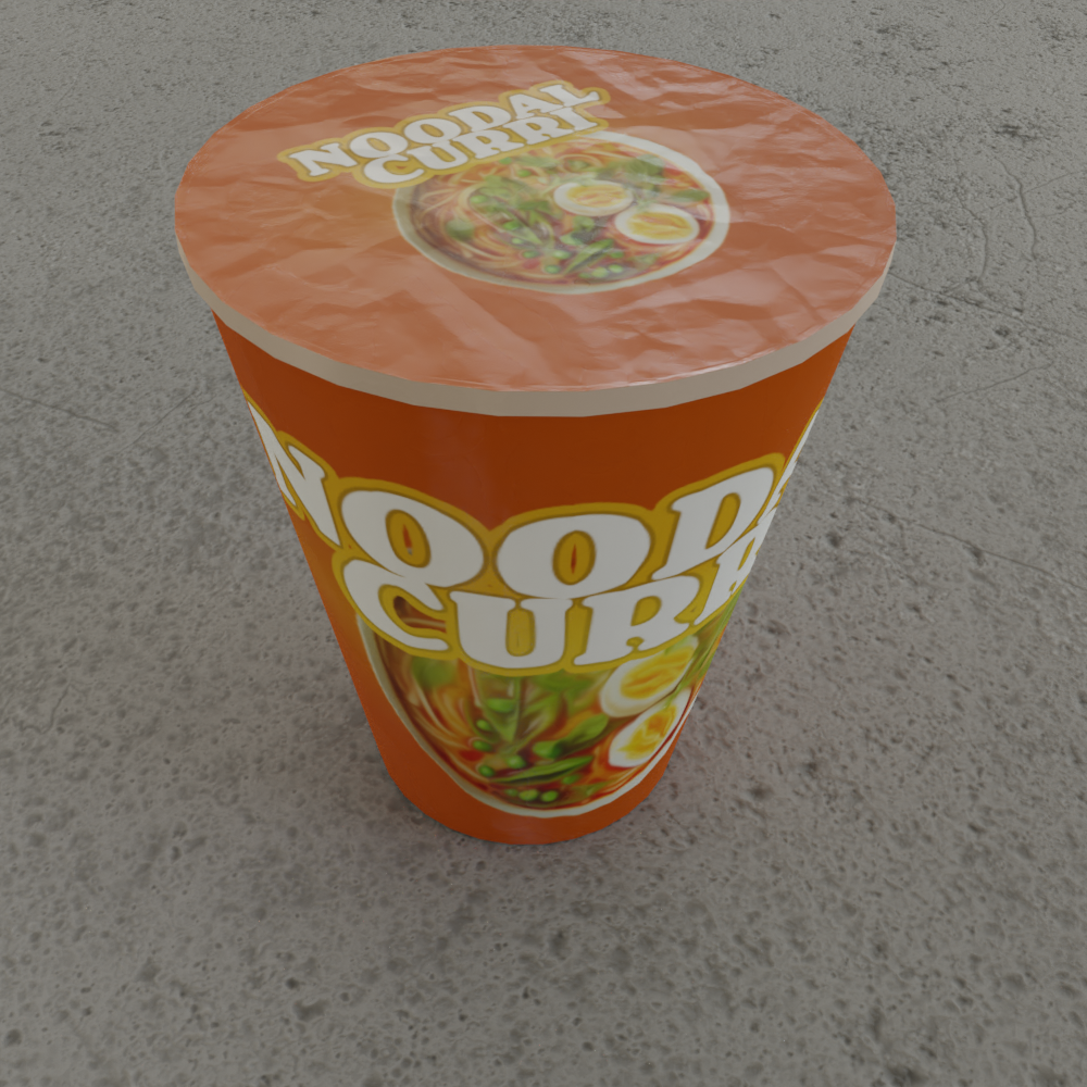 Noodle Cup | FREE Food models | BlenderKit