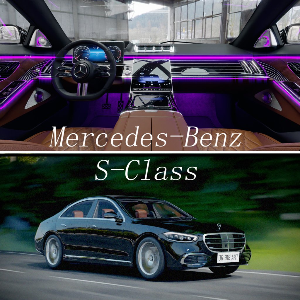 Mercedes Benz S-class(Detailed Interior) | Luxury Cars models | BlenderKit
