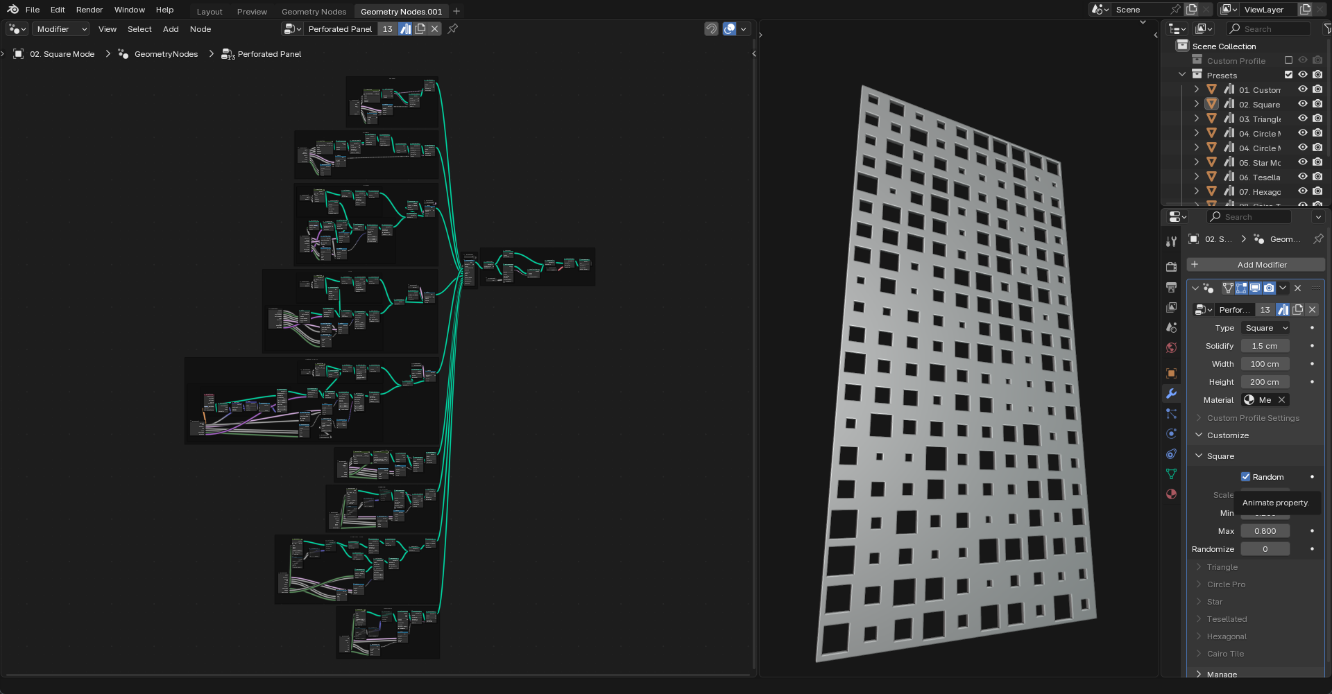 Perforated Panel | BlenderKit