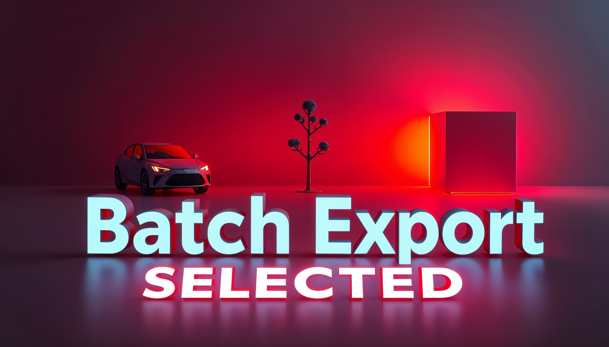 Batch Export Selected | Import - Export add-ons | BlenderKit