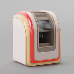 Art Deco CD JUKEBOX | 3D Audio Devices models | BlenderKit