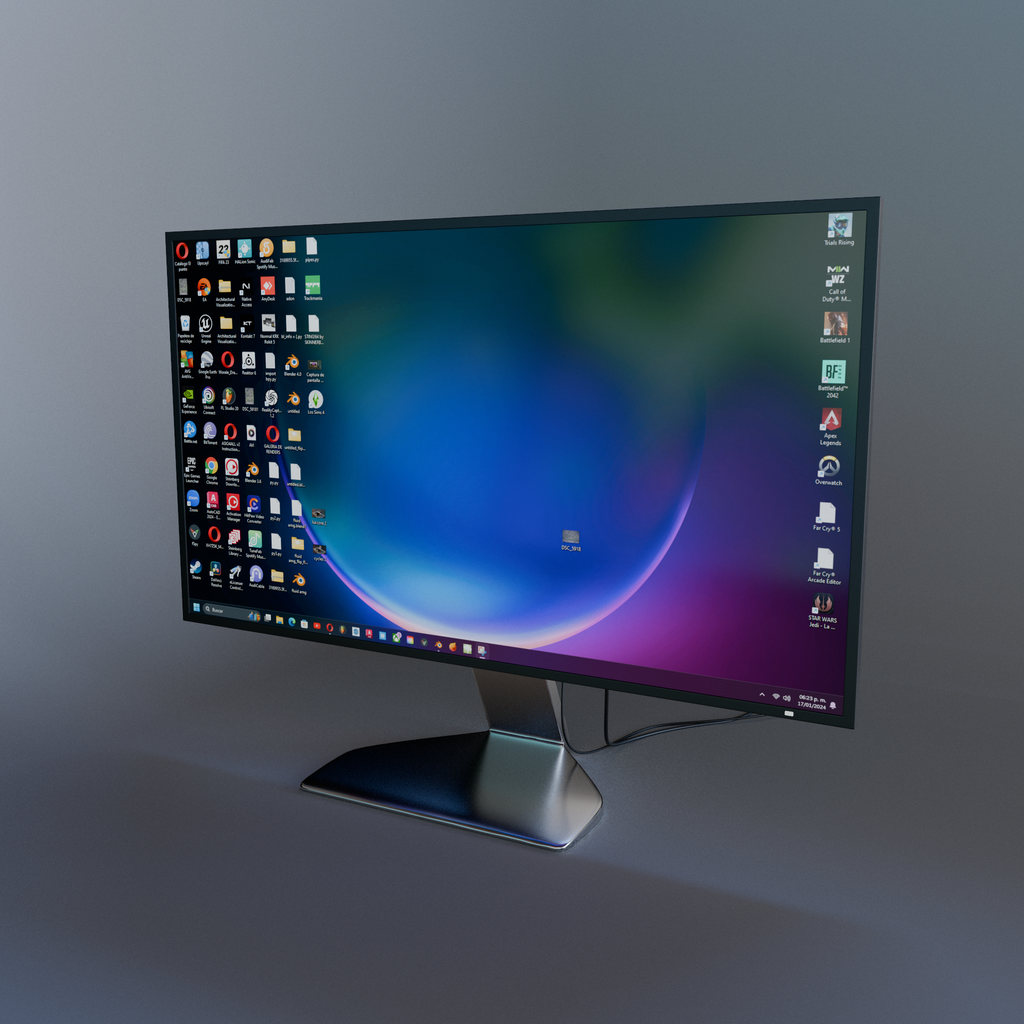 Pc monitor hp 27 inch | Monitors models | BlenderKit