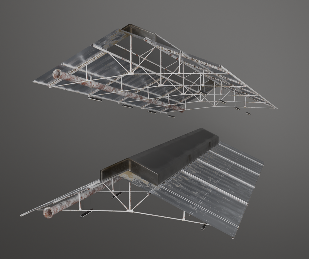 Roof and attic | Buildings models | BlenderKit