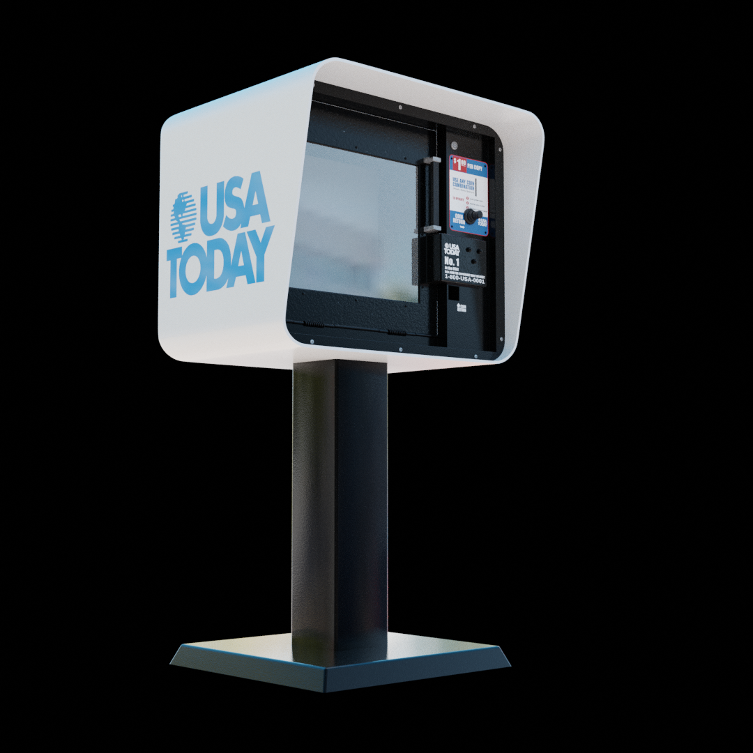 Newspaper Vending Machine | Urban Environment models | BlenderKit