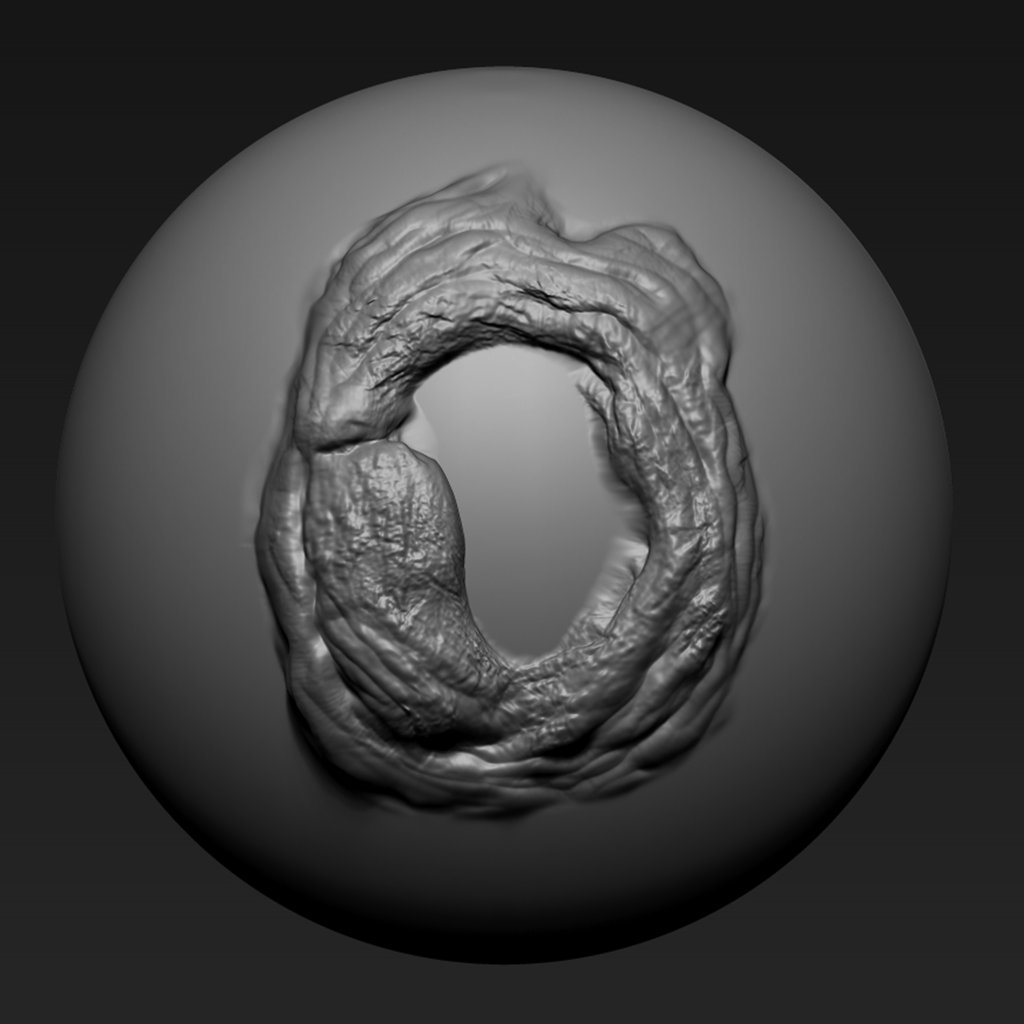 NS Tree Stump round | wood brushes | BlenderKit