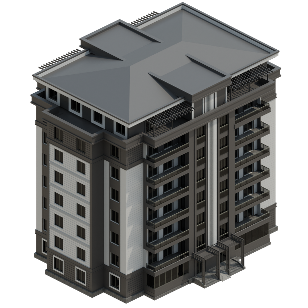 BlenderKit: Download the Apartment Building model