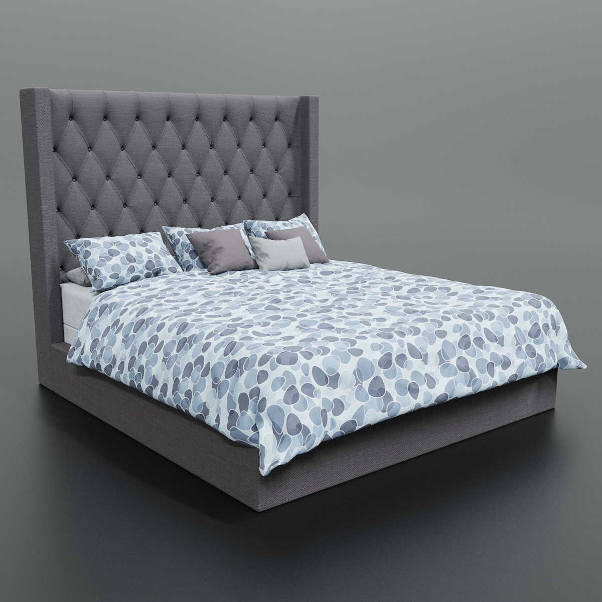 Family bed | 3D Bed models | BlenderKit