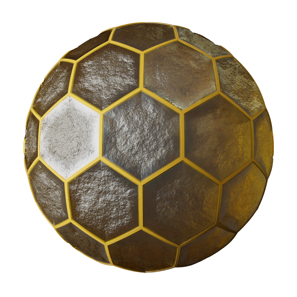 Procedural hexagon honey | FREE food materials | BlenderKit