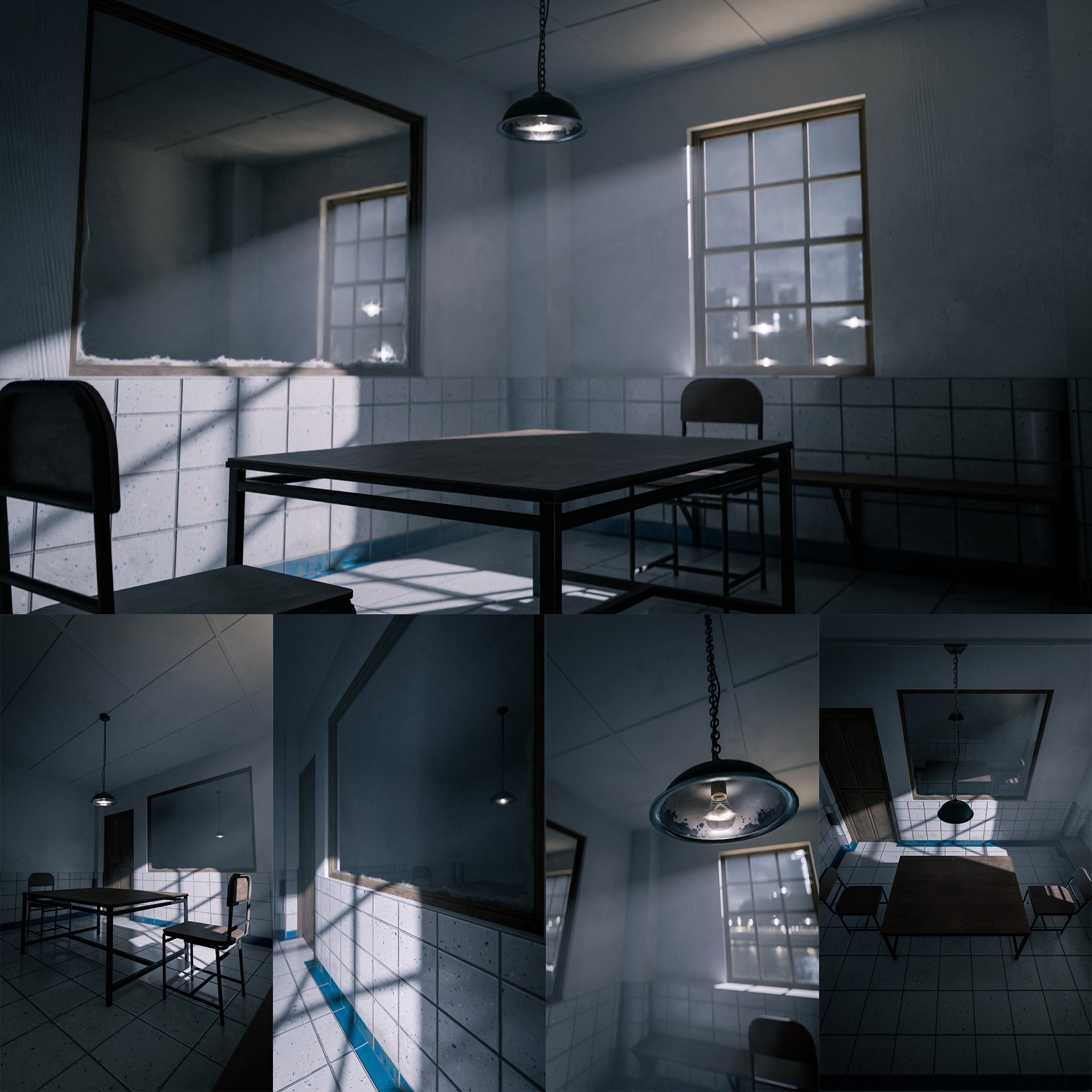 Interrogation room scene | Interior scenes | BlenderKit