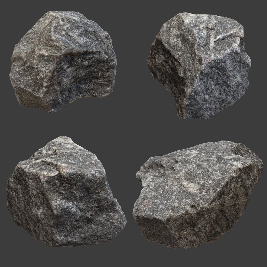Boulder Stone | Environment Elements models | BlenderKit