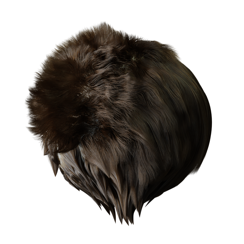 Brown Hair | FREE human materials | BlenderKit