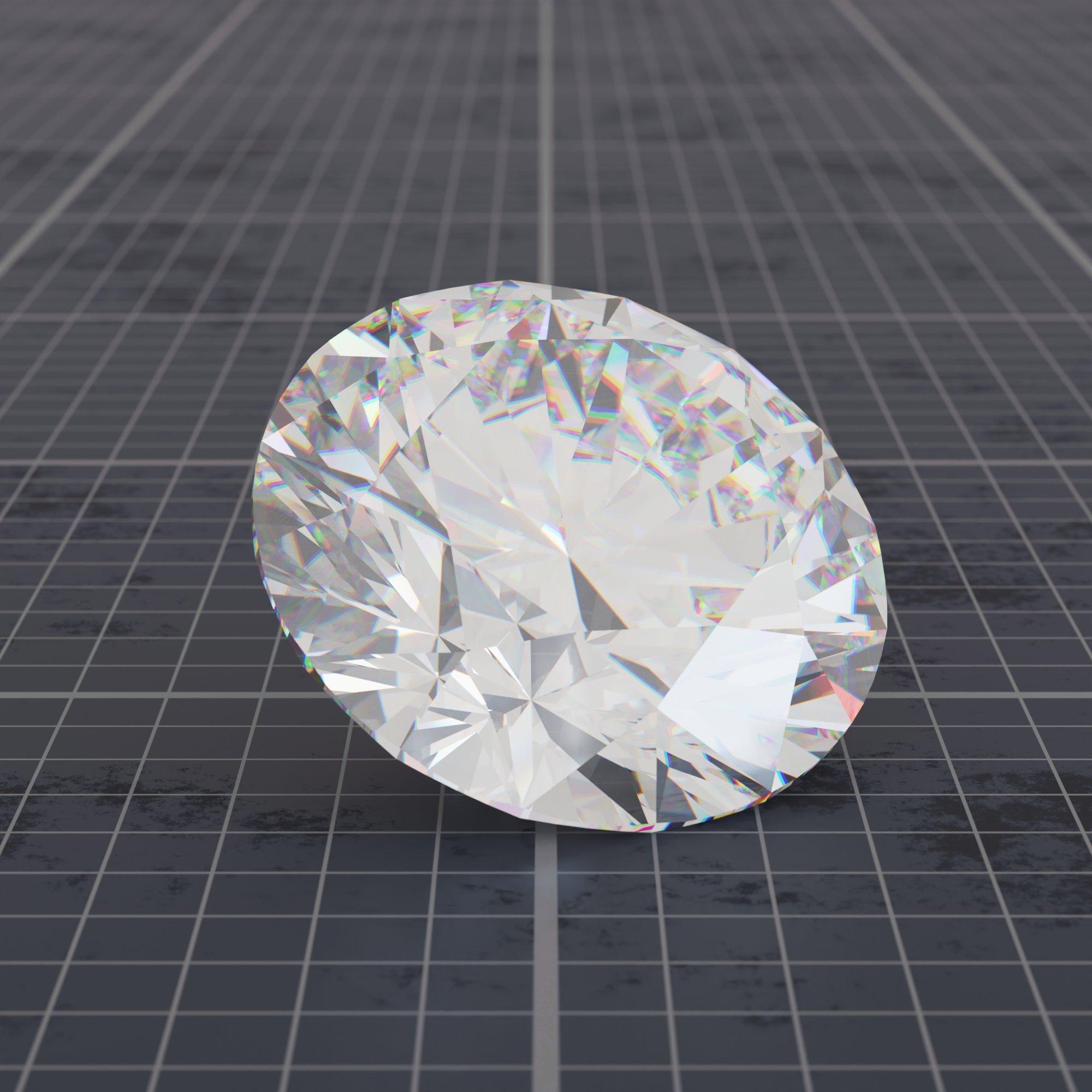 Round brilliant cut diamond | FREE Miscellaneous models | BlenderKit