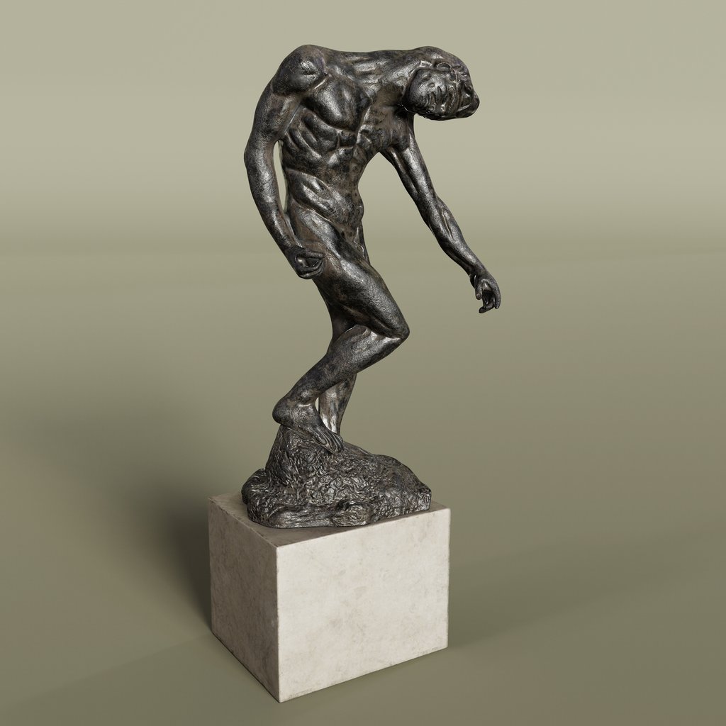 Auguste Rodin Sculpture | Interior Sculptures models | BlenderKit