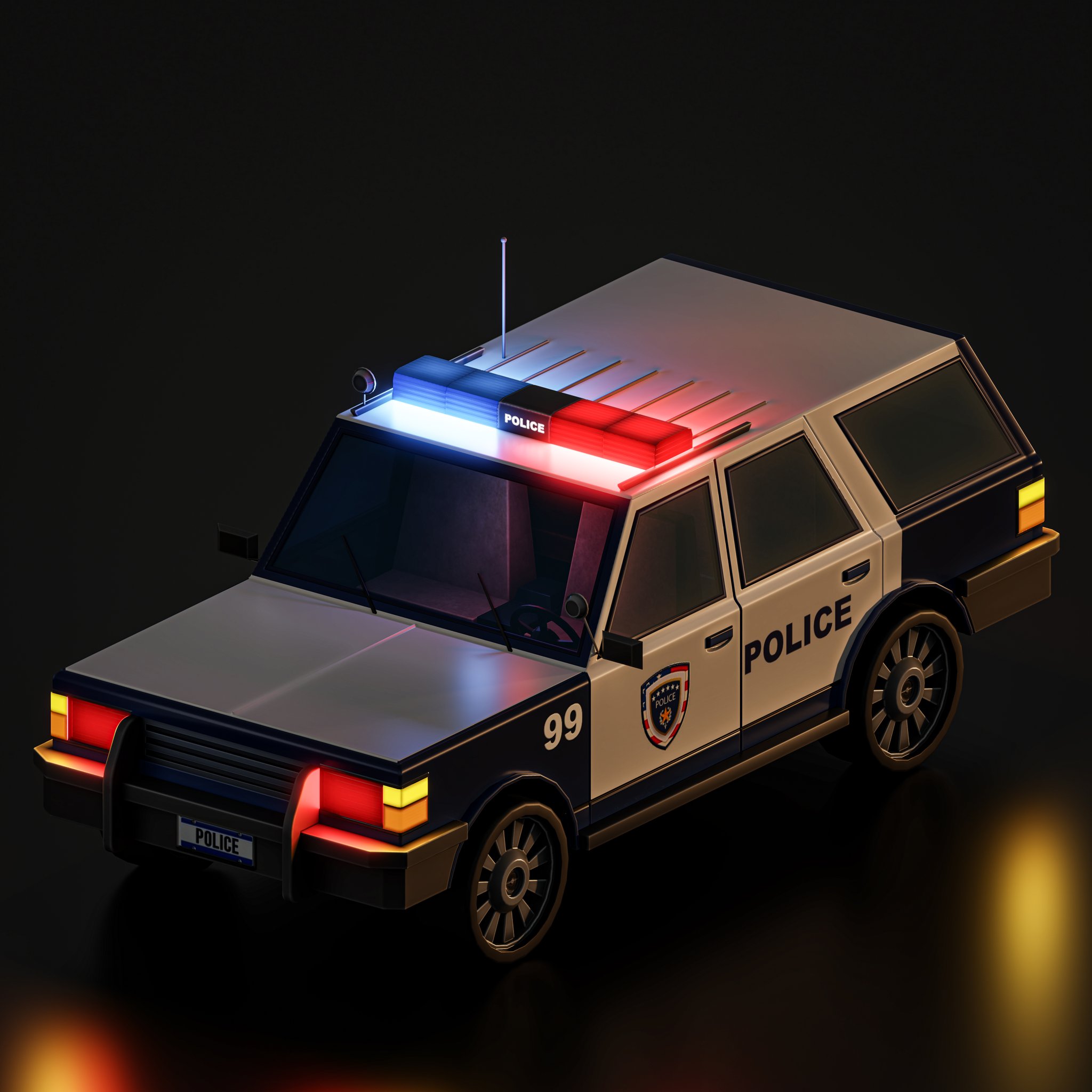 Police Car | Police Vehicles 3D Models models | BlenderKit
