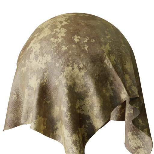 Procedural Desert Camo Fabric | FREE fabric materials | BlenderKit