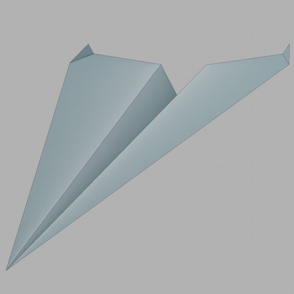 Paper Plane | FREE Hobby Accessories models | BlenderKit
