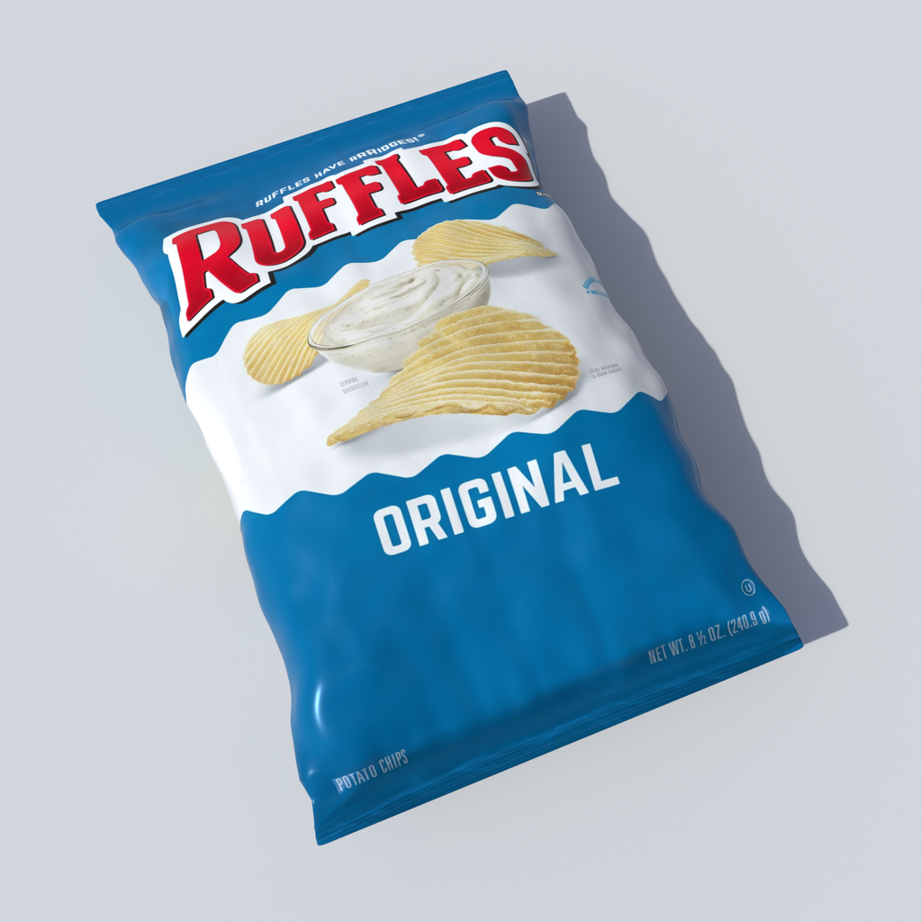Ruffles Potato Chips | Food / Drinks models | BlenderKit