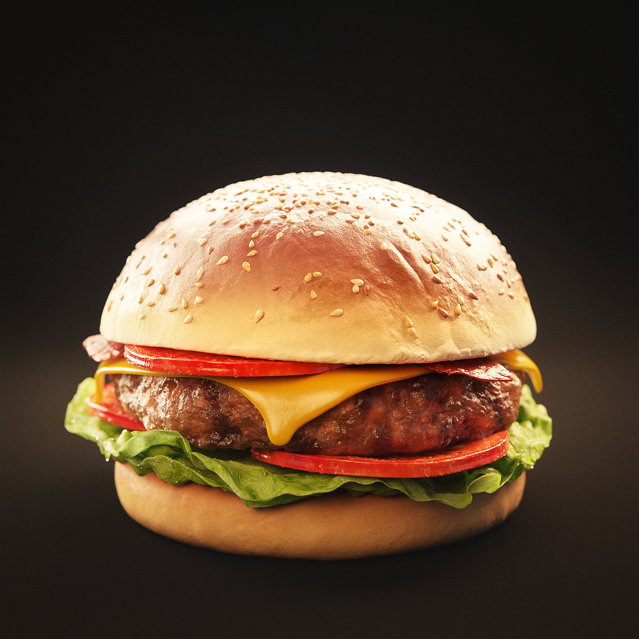 Burger | Food models | BlenderKit