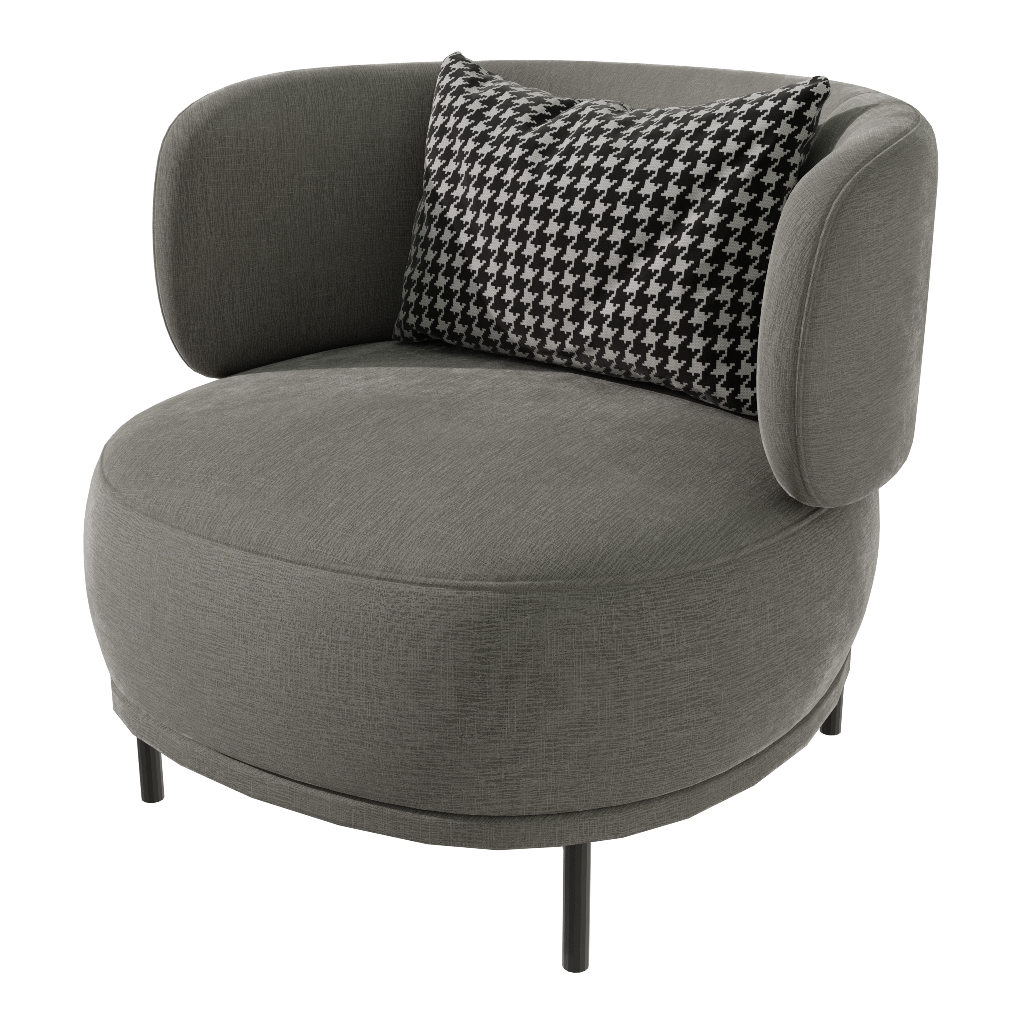 Akiko Lounge Armchair | FREE Armchairs models | BlenderKit