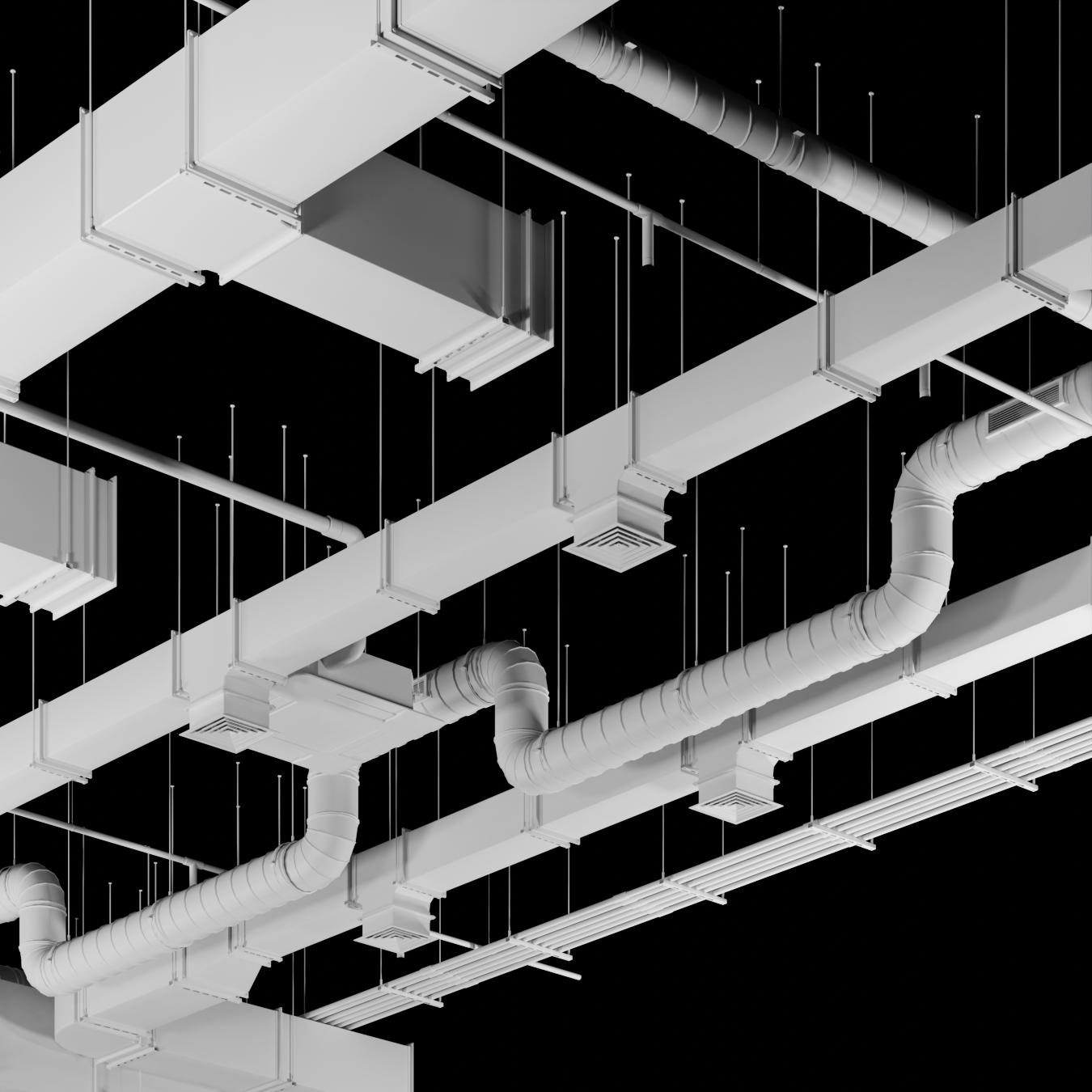 Open Duct | Interior Design models | BlenderKit