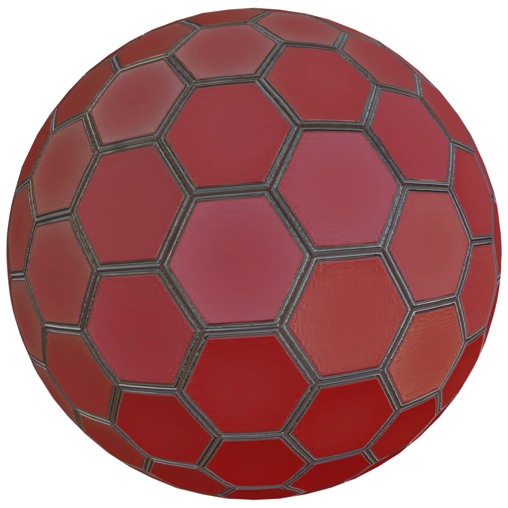 Red Metal Frames | FREE metal materials | BlenderKit