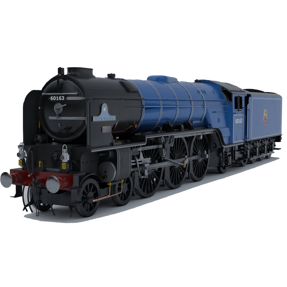 LNER A1 Tornado Blue | Railed vehicles models | BlenderKit