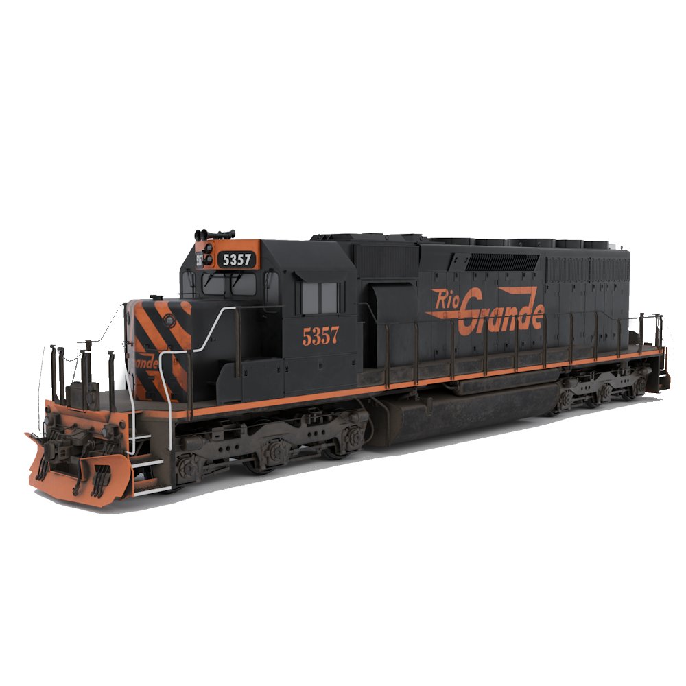 SD40 DRGW number 5357 | Cargos models | BlenderKit