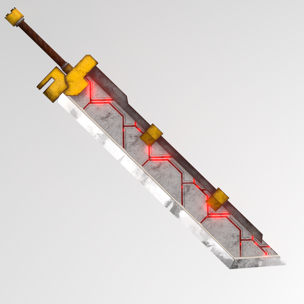 Crimson Rift Sword | Sci-Fi Weapons models | BlenderKit