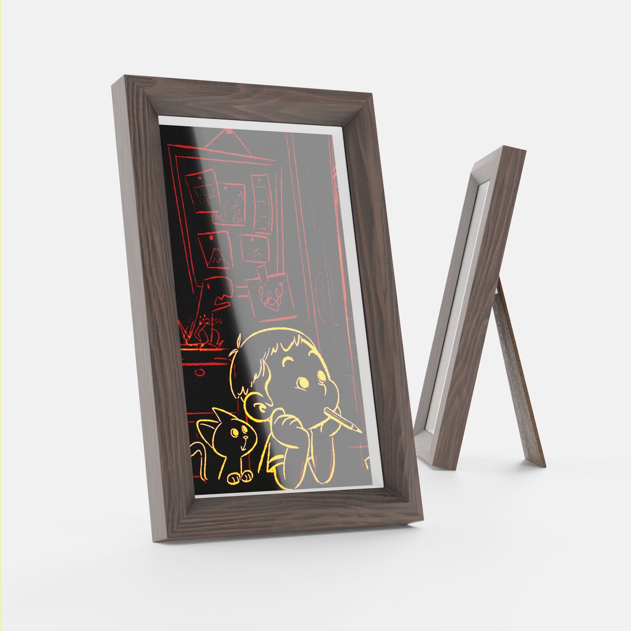 Desk Picture Frame | FREE Decorative Pictures models | BlenderKit