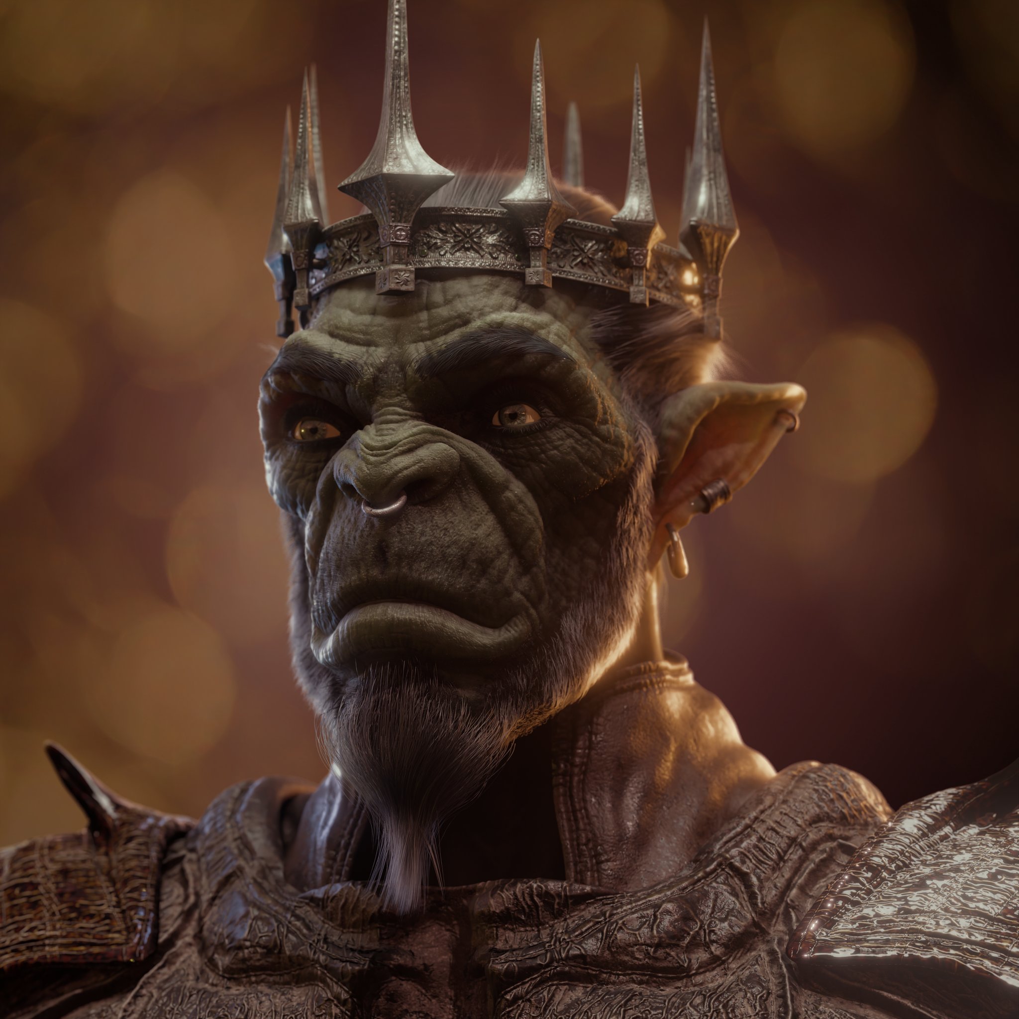 Regal Orc | Fantasy Hero / Heroines models | BlenderKit