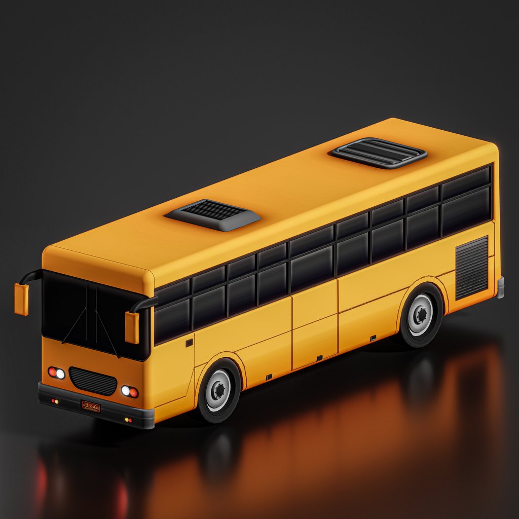 Bus | Buses 3D Models models | BlenderKit