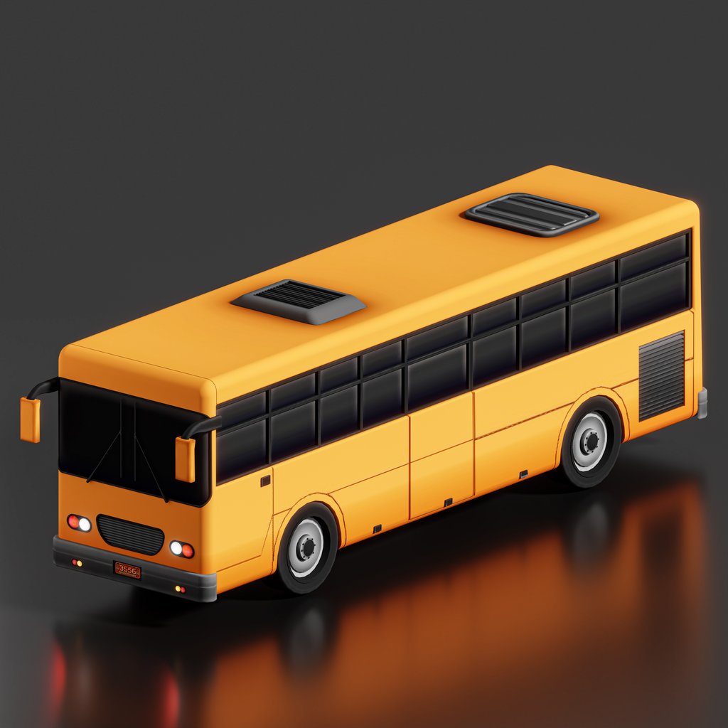 Bus | Buses 3D Models models | BlenderKit